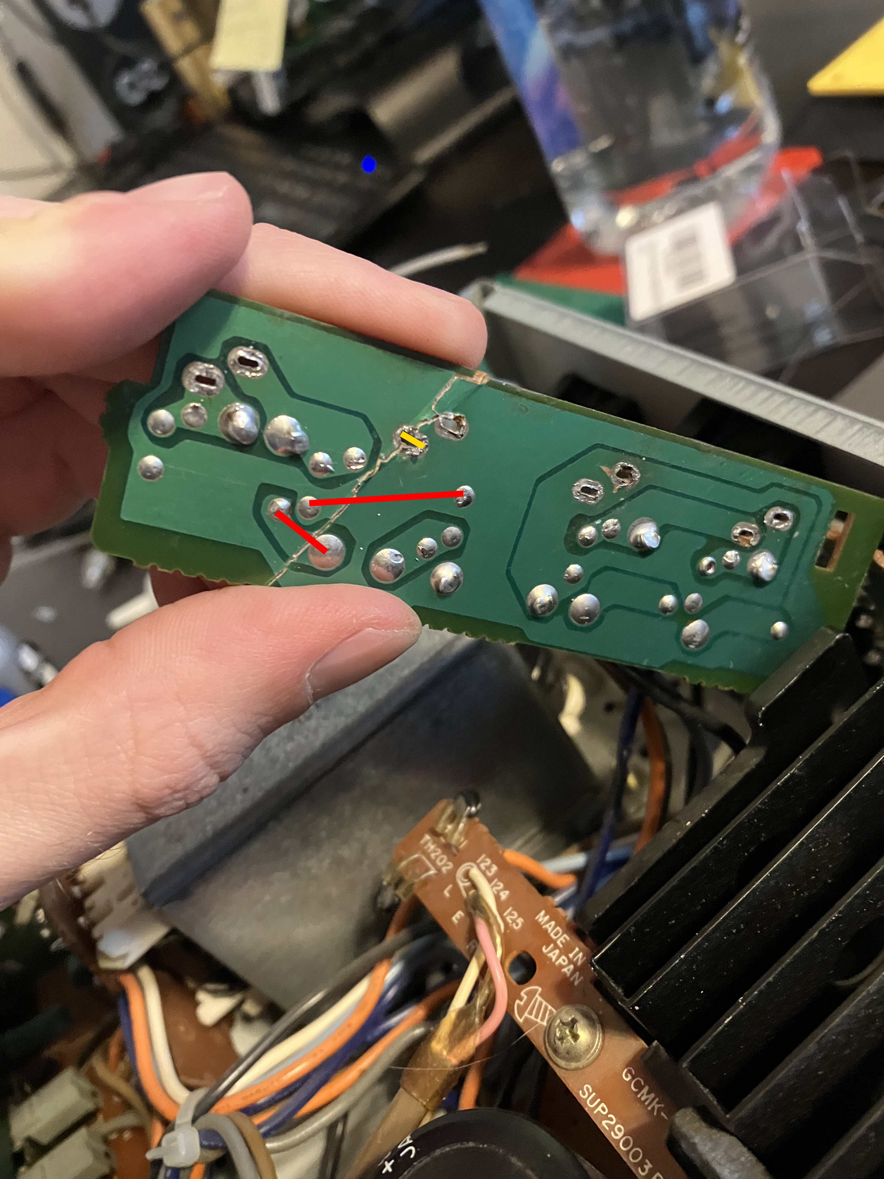 Broken PCB / Trace, but seems salvageable? | Audiokarma Home Audio ...
